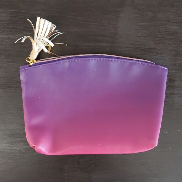ipsy | Bags | Ipsy Bag Pink Purple Ombre Wild Free Gold Tassel | Poshmark